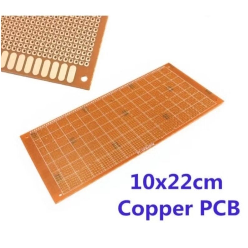 Jual Papan PCB bolong PCB lubang 10x22 PCB titik IC 22 x 12 cm PCB ...