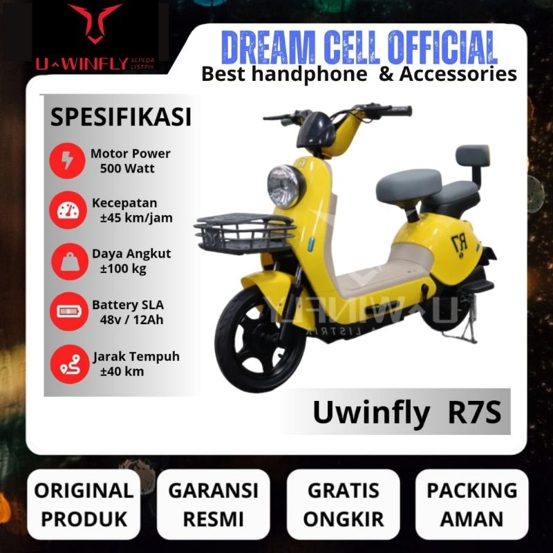 Jual Uwinfly Sepeda Listrik R7s NFC 500watt Untuk Anak & Dewasa Garansi ...