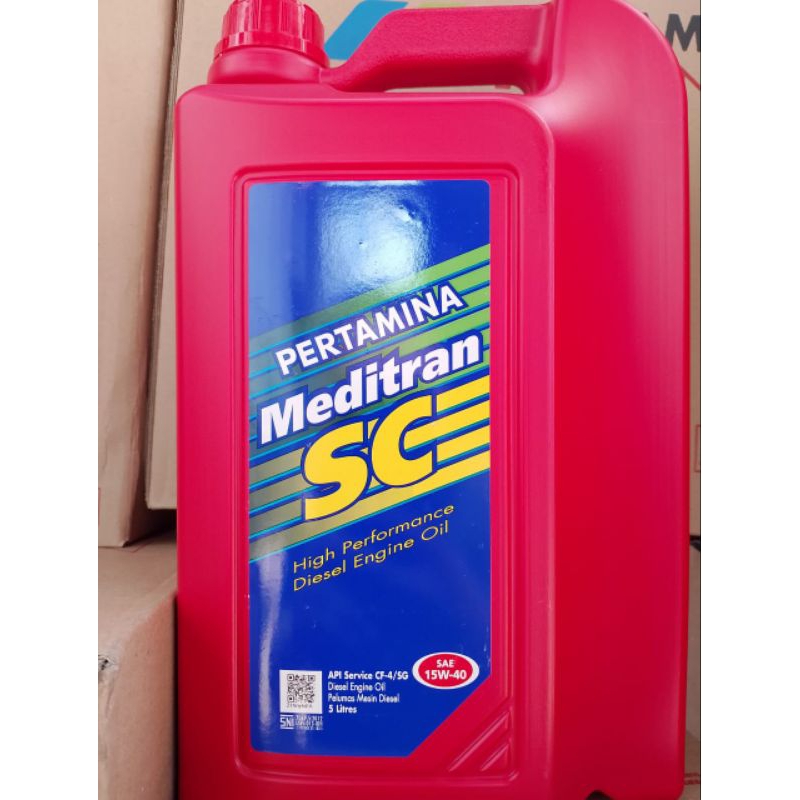 Jual OLI PERTAMINA MEDITRAN SC DIESEL 15w-40 (Galon 5L) | Shopee Indonesia