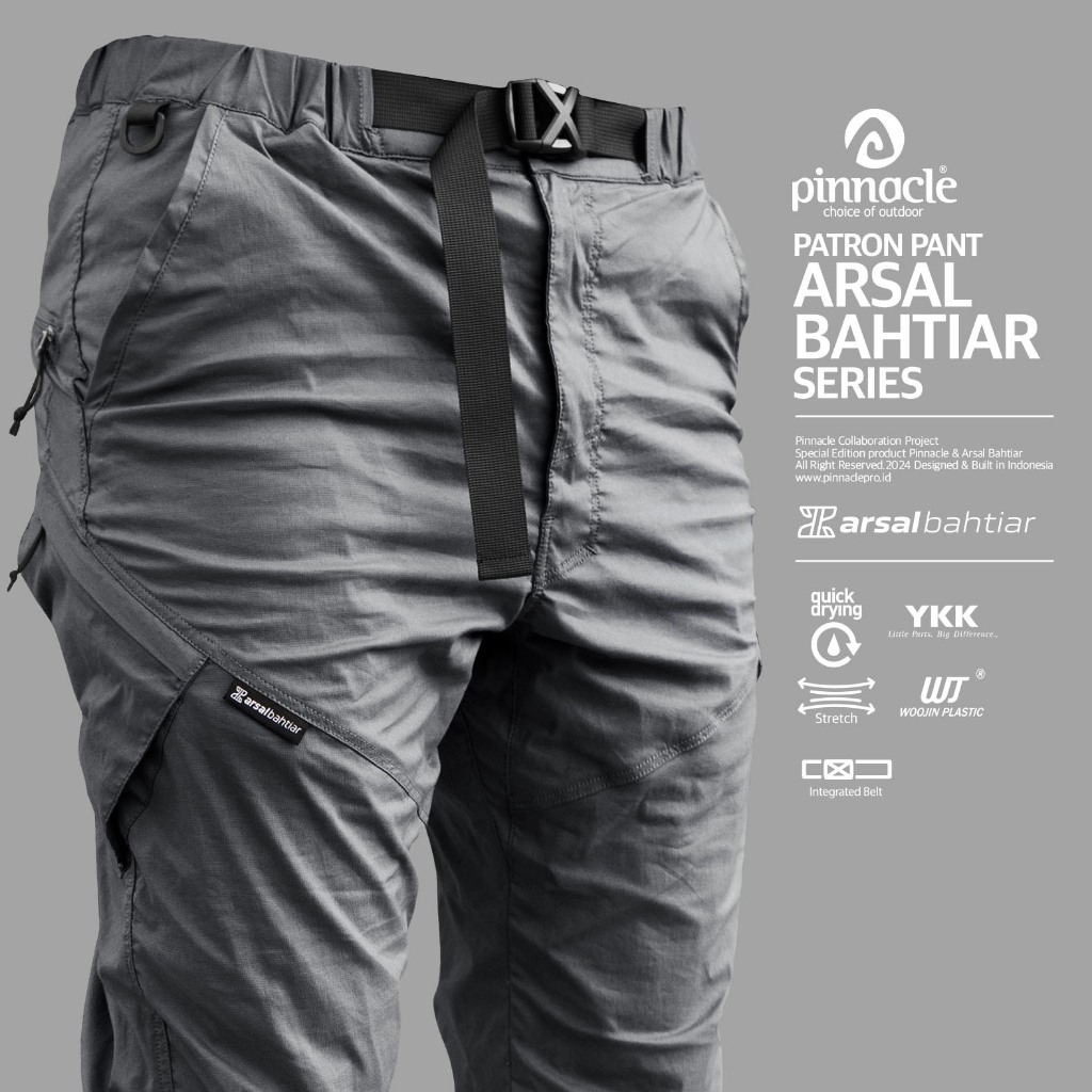 Jual Pinnacle Pro Official Patron Pant Arsal Series - Slate Grey ...