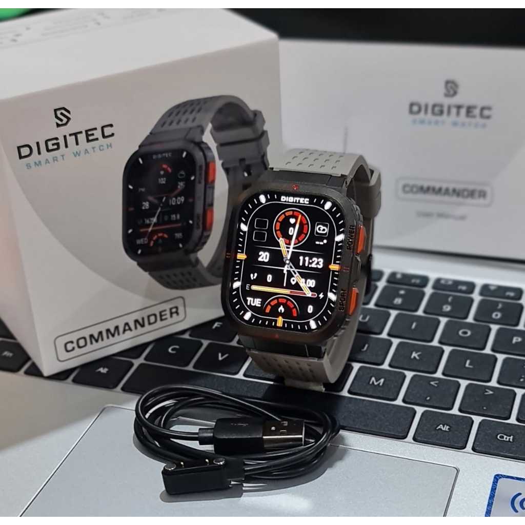 Jual Jam Tangan Digitec Smartwatch Commander Amoled Grey Original ...