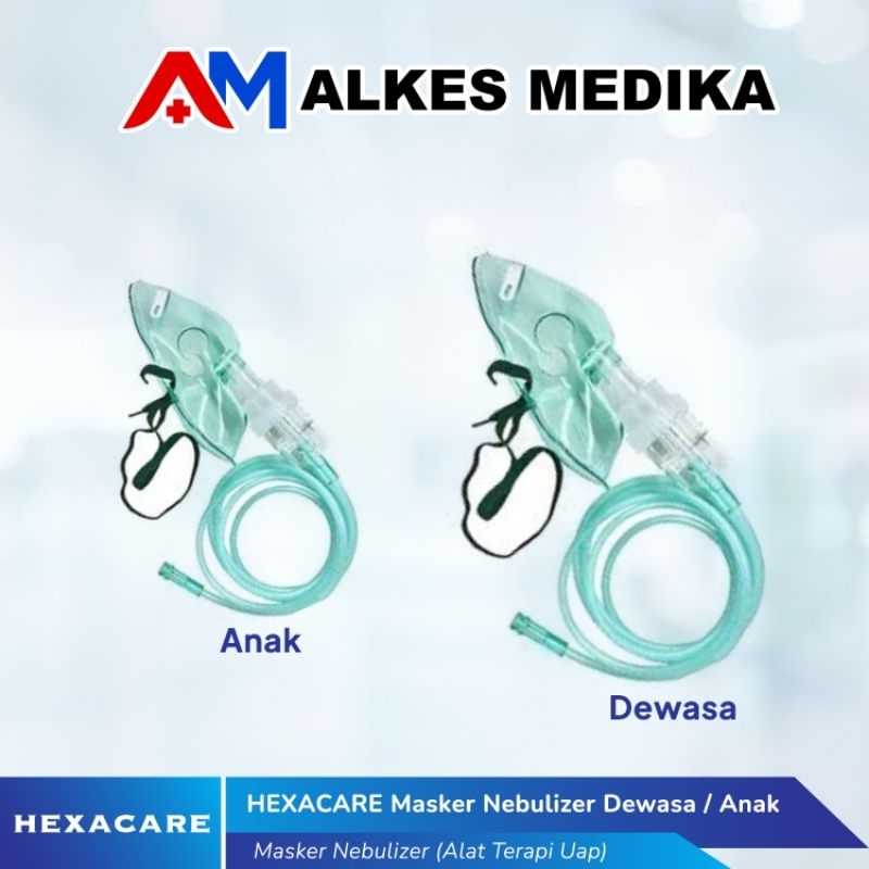 Jual HEXACARE Masker Nebulizer Dewasa / Anak / Bayi | Shopee Indonesia