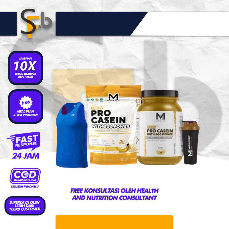 Jual M1 Muscle First Pro Gold Casein 2 Lbs 900 Gram | Shopee Indonesia