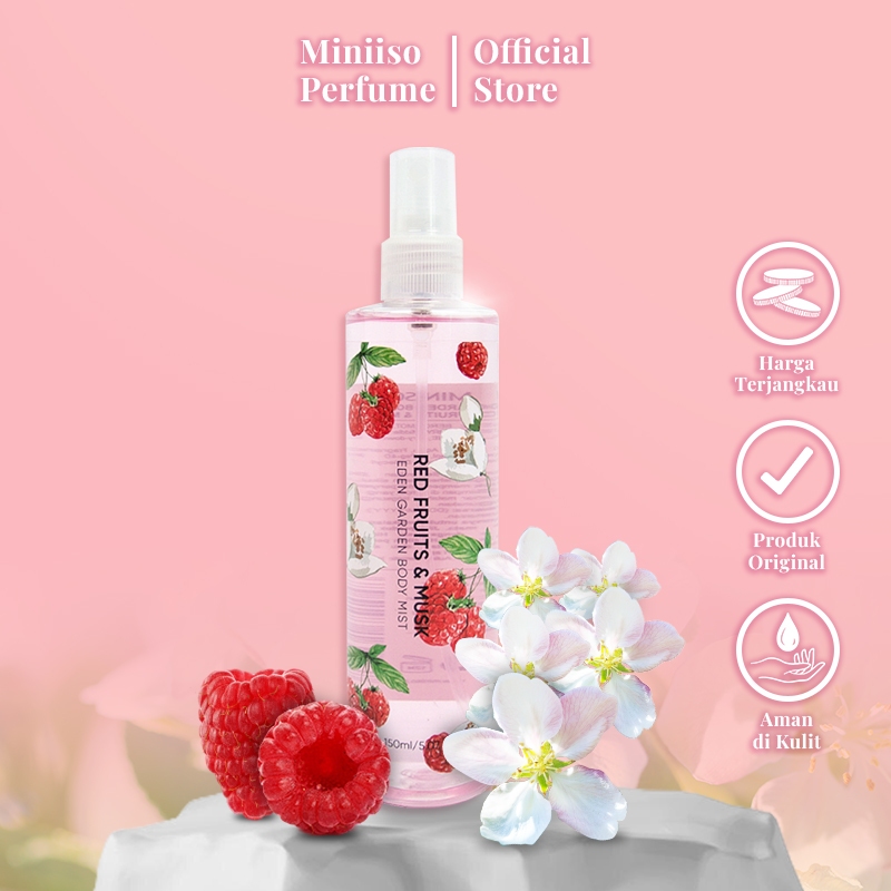 Jual MINISO - Eden Garden Body Mist Red Fruits & Musk 150ml | Shopee Indonesia