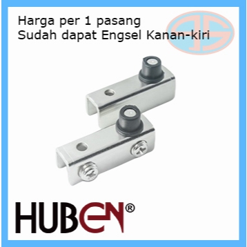 Jual Engsel Pivot Kaca Jepit Stainless Chrome HUBEN T86 | Shopee Indonesia
