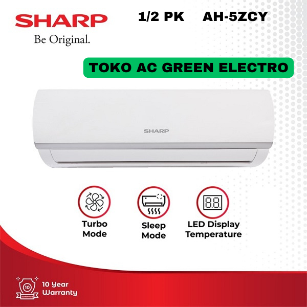 Jual Ac Sharp 1/2 pk SH-A5ZCY China freon R32 350 watt Garansi resmi 10 ...