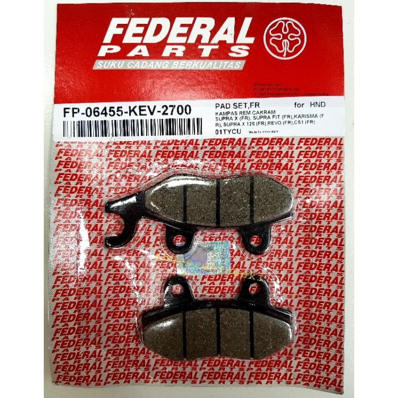 Jual KAMPAS REM/BRAKE PAD/DISC PAD MOTOR HONDA SUPRA/SUPRA FIT/KARISMA ...