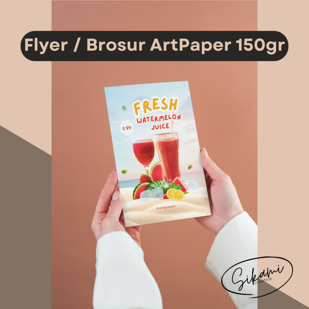 Jual Cetak Flyer Brosur A5 A6 A4 Art Paper 150 gr Bandung | Shopee Indonesia