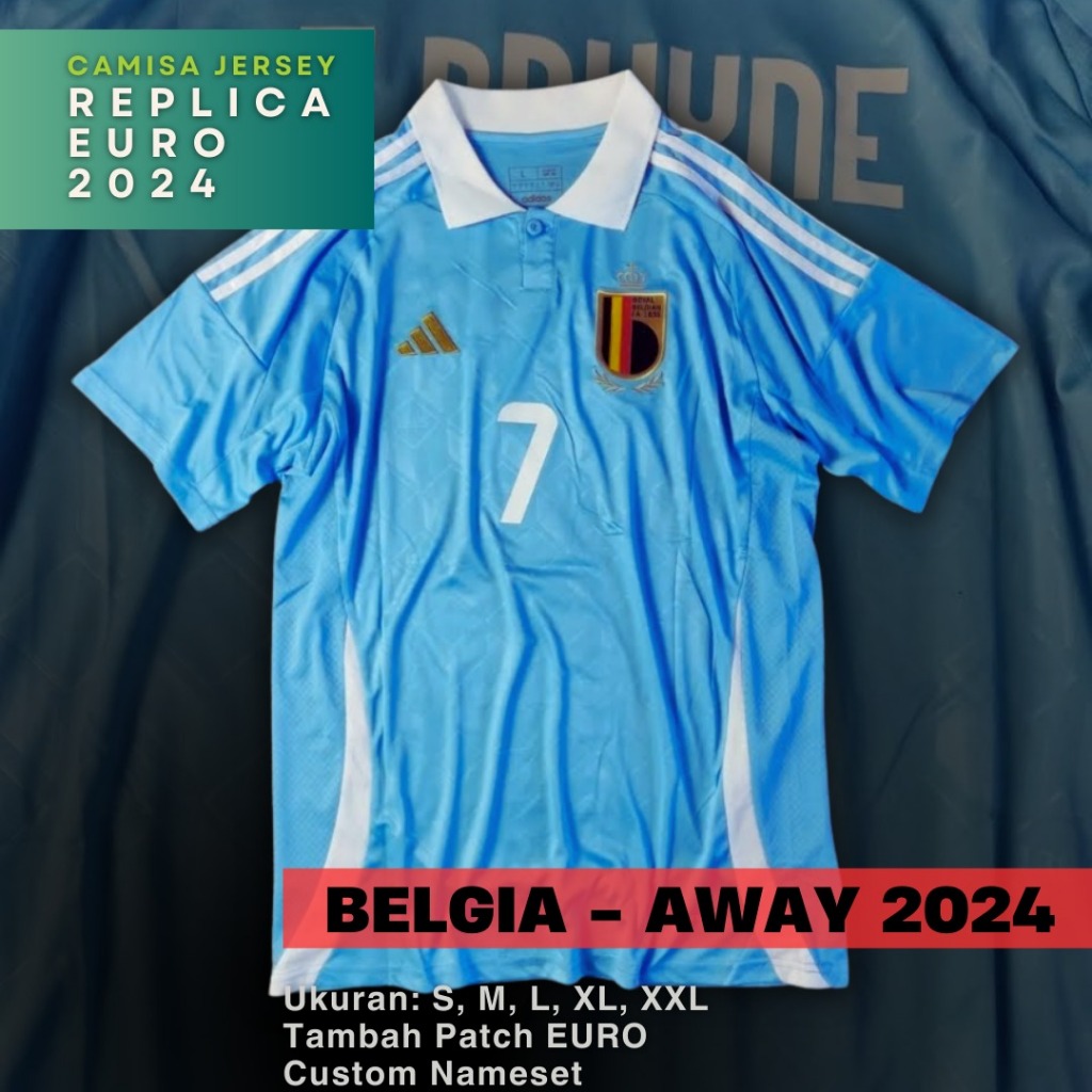 Jual JERSEY BELGIA AWAY EURO 2024 BELGIUM | Shopee Indonesia