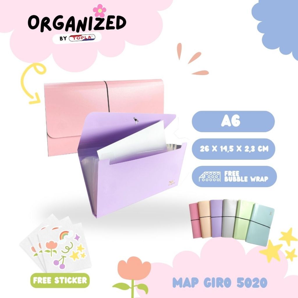 Jual Topla Map Giro kancing dan tali dompet cek nota uang tabungan ...