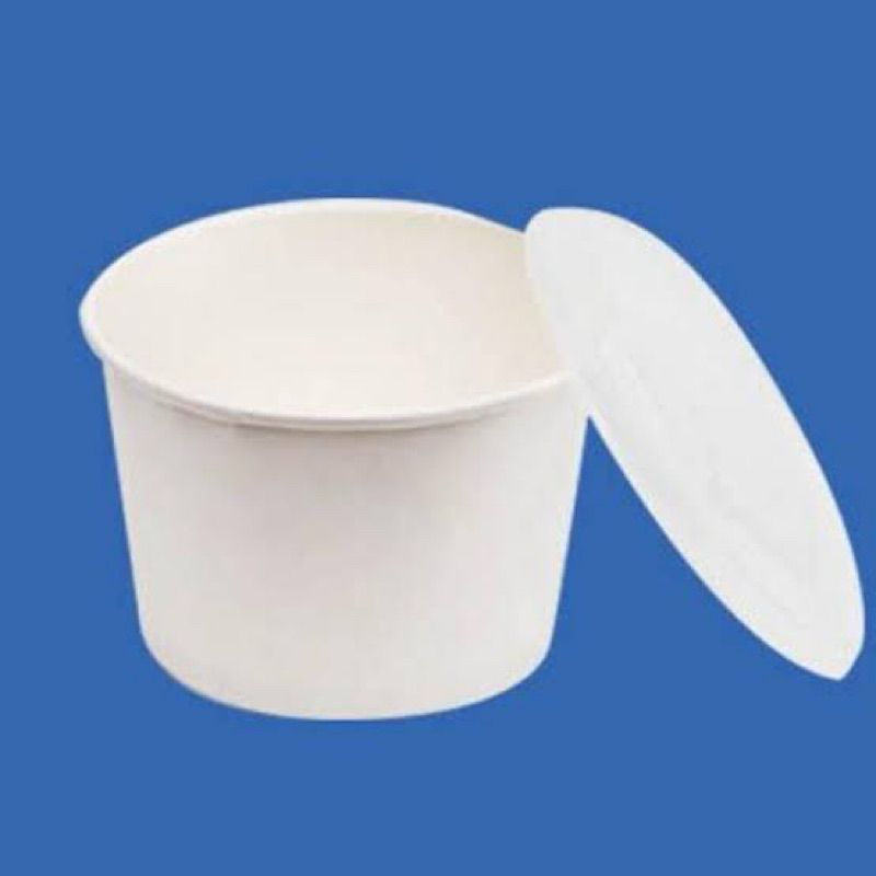 Jual PAPER BOWL PUTIH TEBAL 360 ML / MANGKOK KERTAS TAHAN PANAS / RICE ...