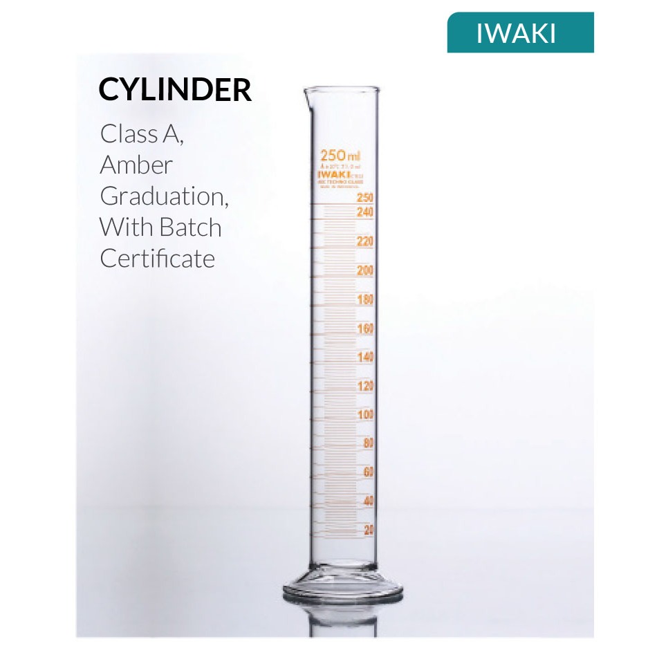 Jual GELAS UKUR 500mL. Class A. MEASURING CYLINDER 500mL. Amber ...