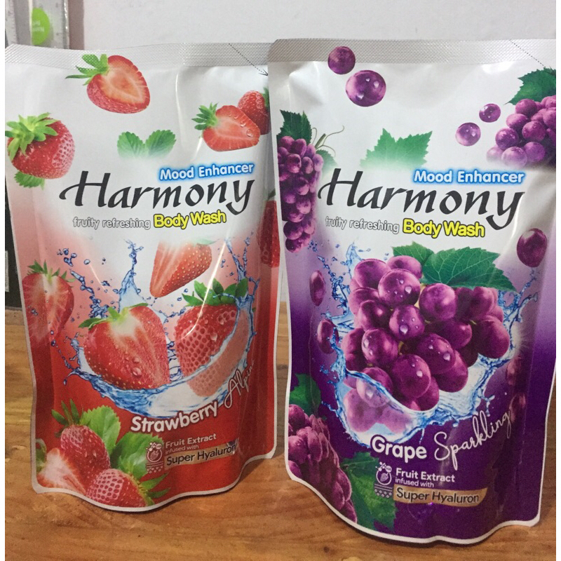 Jual Sabun Mandi Harmony Body Wash Pouch | Sabun Wangi Buah Anggur ...
