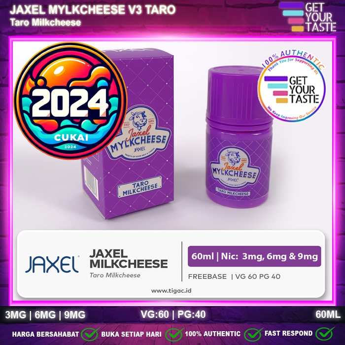 Jual Liquid JAXEL Mylkcheese V3 Taro Milkcheese 60ML Freebase by Tigac ...