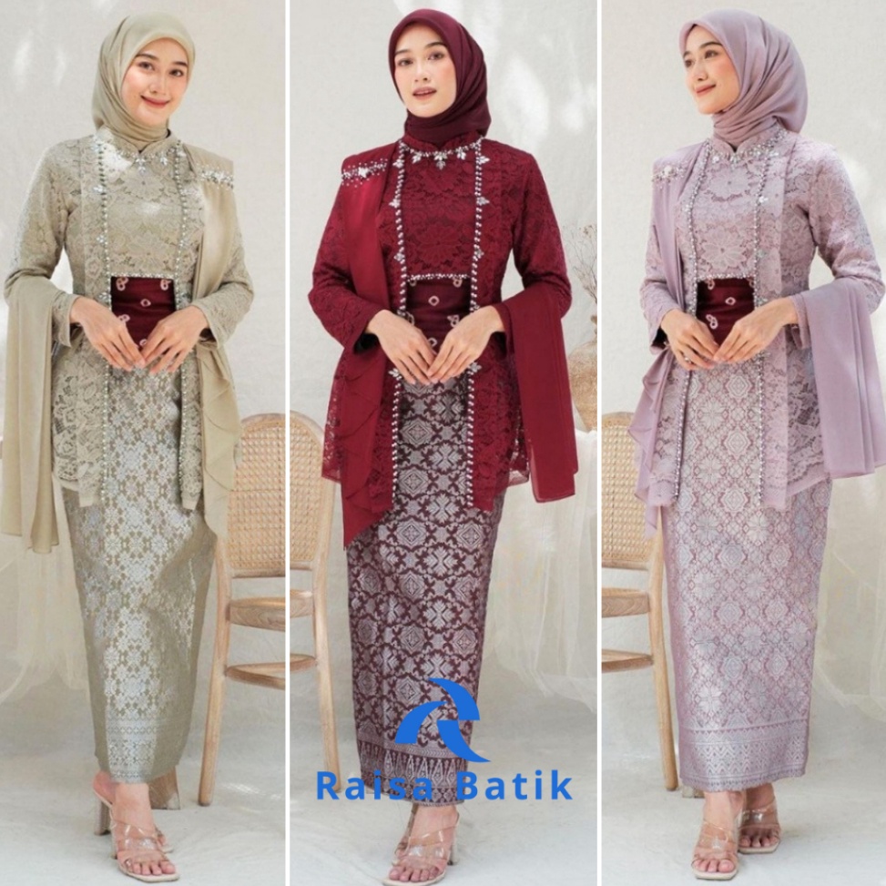 Jual KODE O7N7 ADA JUMBO Kebaya Couple Laksmi Series Kebaya Kutubaru ...