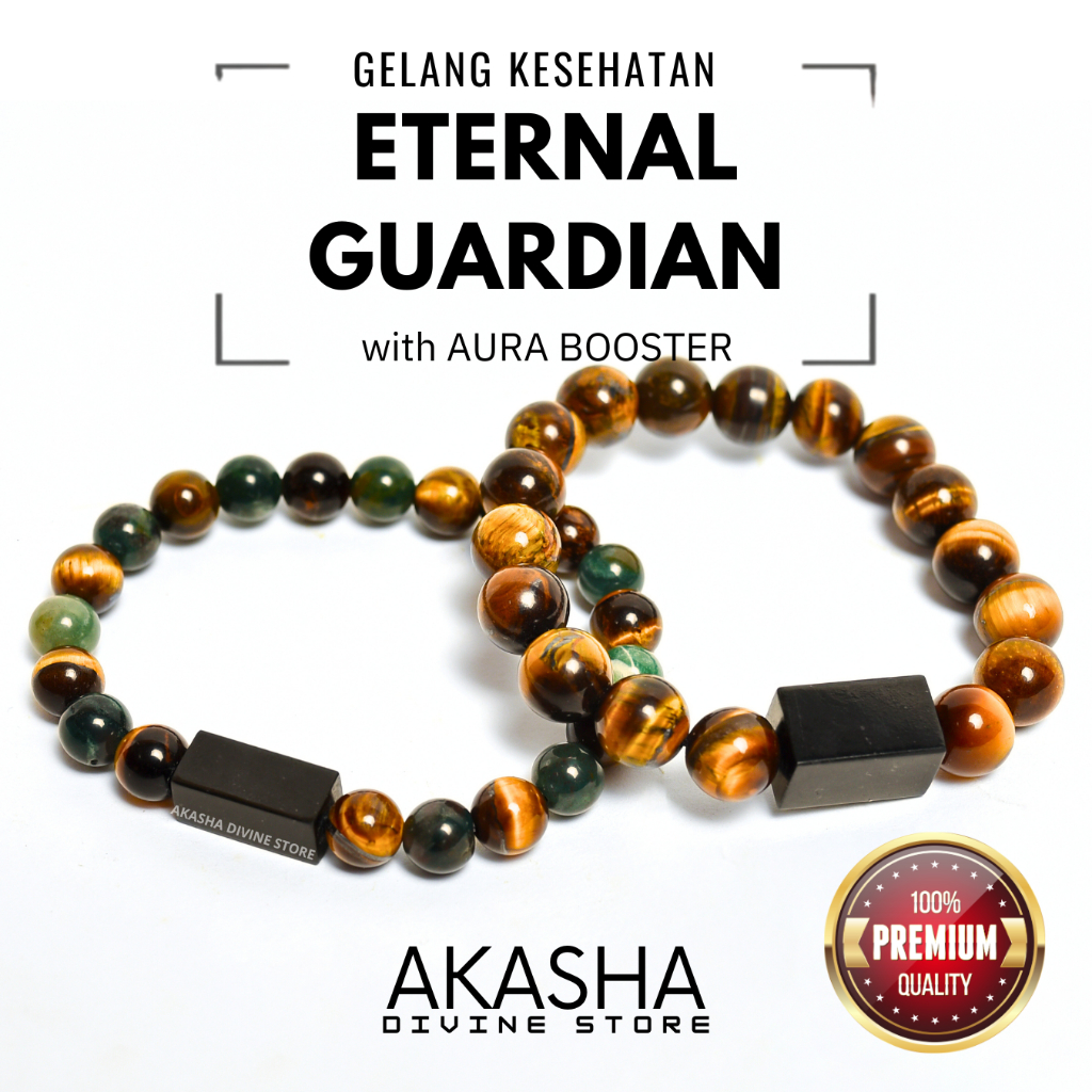 Jual ETERNAL GUARDIAN Giok Hitam Gelang Aura Kesehatan Batu Alam Akik ...
