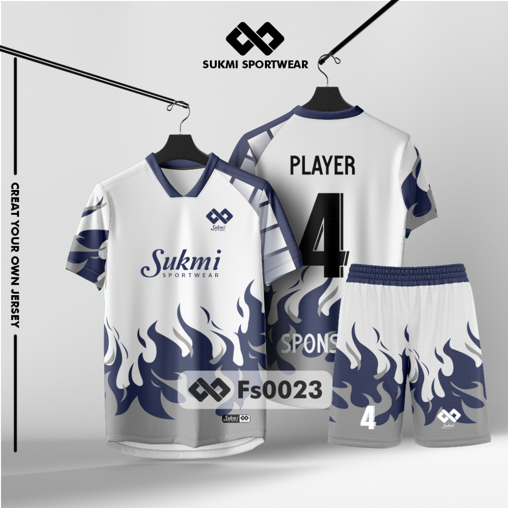 Jual Jersey Futsal Custom full printing / Desain Bebas / 023FS | Shopee ...
