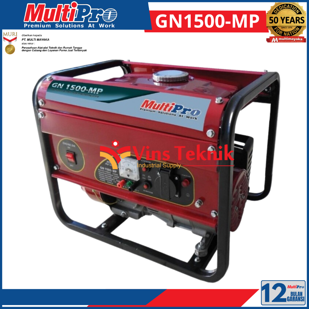 Jual Mesin Genset bensin gasoline generator GN1500-MP Multipro GN 1500-MP | Shopee Indonesia