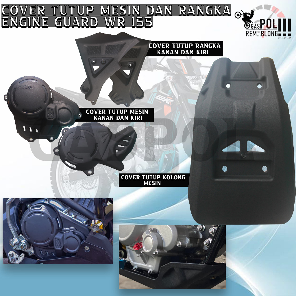 Jual ENGINE GUARD WR 155 WR155 TUTUP MESIN COVER RANGKA FULL SET YAMAHA ...