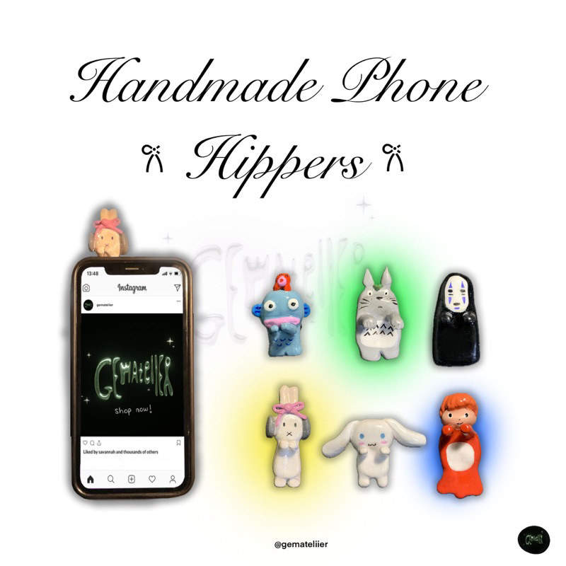 Jual Phone Hippers Custom Preorder | Ghibli, Sanrio, Custom Hippers ...