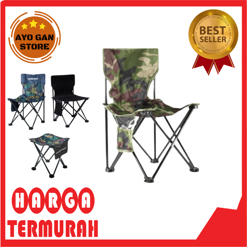 Jual Kursi Lipat Camping Mancing Foldable Chair | Shopee Indonesia
