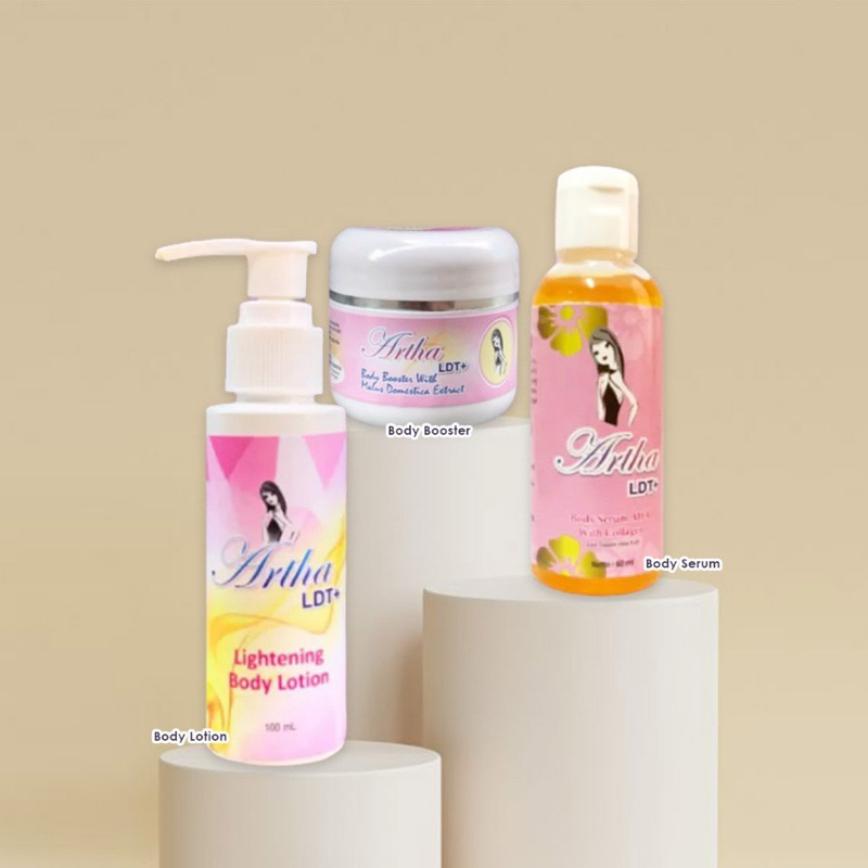 Jual ARTHA LDT PAKET GLOW UP SERUM AHA FREE POUCH (LOTION 1 BOOSTER 1 SERUM 1) - hb artha ldt ...