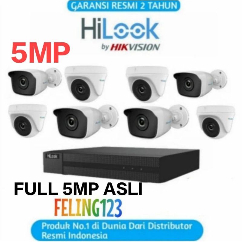 Jual PAKET CCTV HILOOK 8CH 8 CAMERA HILOOK 5MP ASLI FULL 5MP | Shopee ...