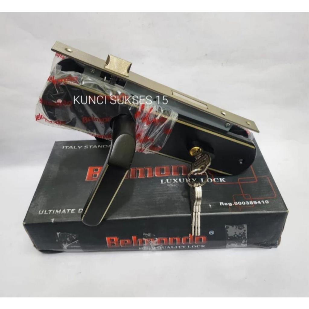 Jual Kunci Pintu Besar Bulat Hitam Belmondo / Handle Pintu Besar ...