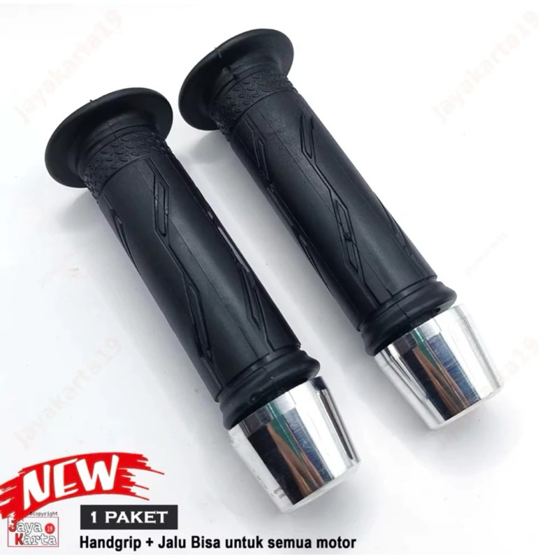 Jual COD handgrip motor YAMAHA hand grip handfat jalu chrome crom model ...