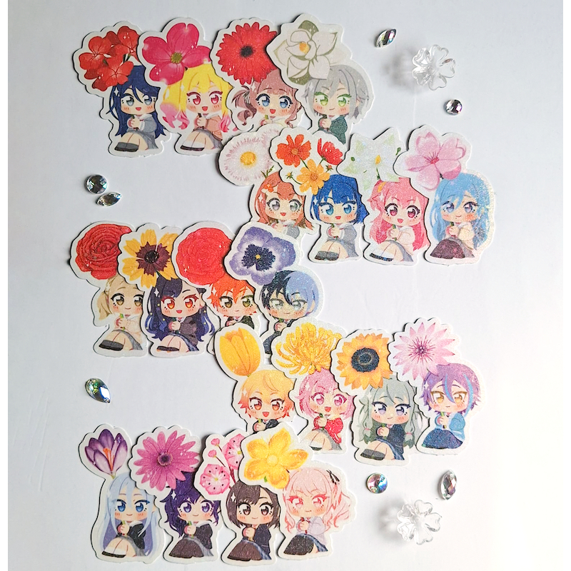 Jual project sekai proseka fanmerch sticker flower series | Shopee ...