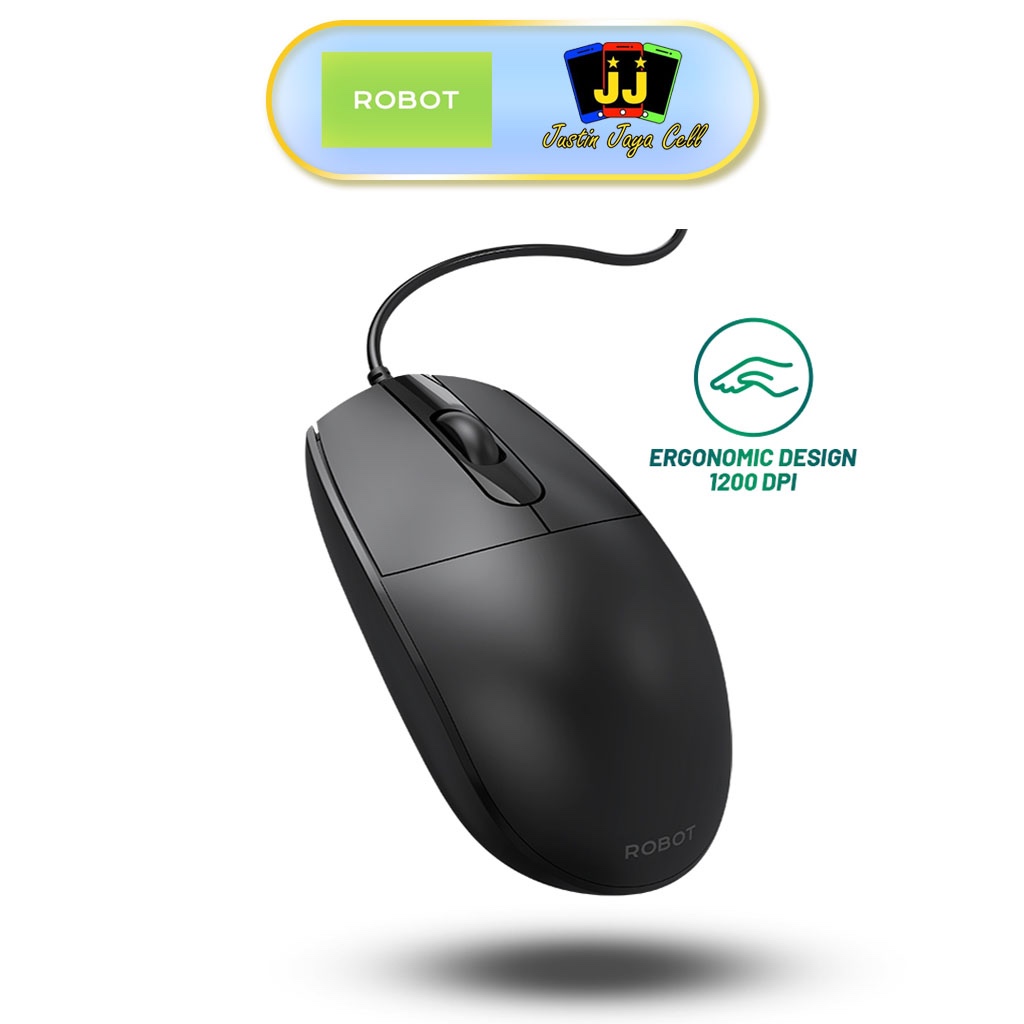 Jual ROBOT M102 Mouse Wired Business Office 1200DPI Mouse Kabel USB For ...