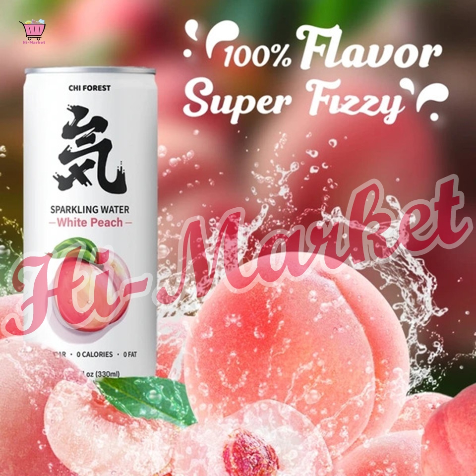 Jual CHI Forest Sparkling Water Bebas White Peach 330ml - Minuman Soda Rasa Persik | Shopee ...