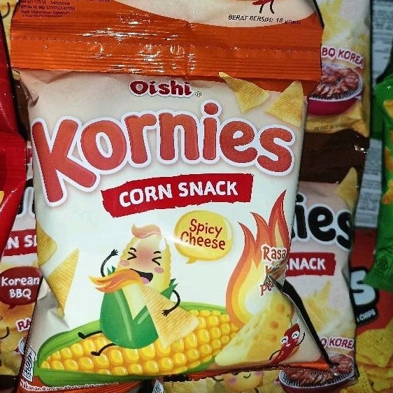 Jual STAR Oishi Kornies Corn Snack Korean Snack Jagung Varian Rasa ...