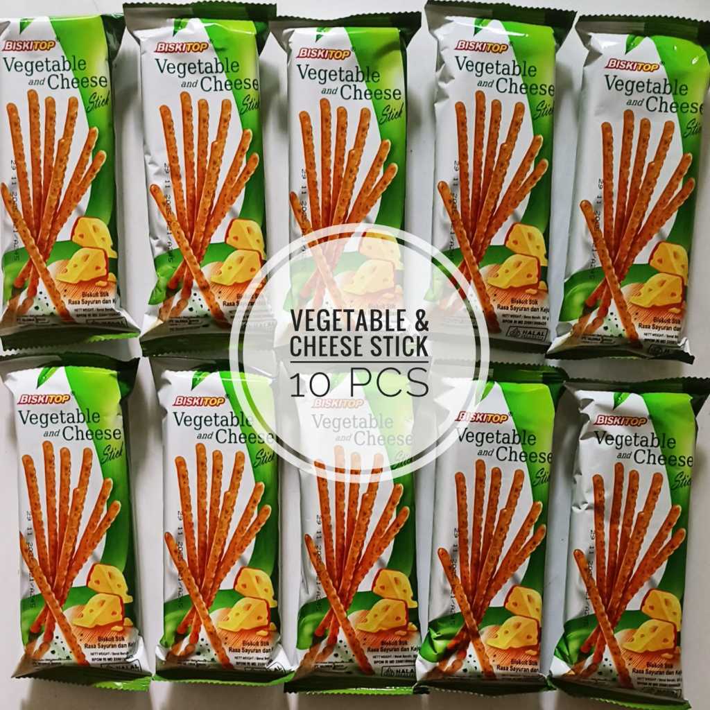 Jual [10 PCS] Biskitop Vegetable and Cheese Stick | Shopee Indonesia