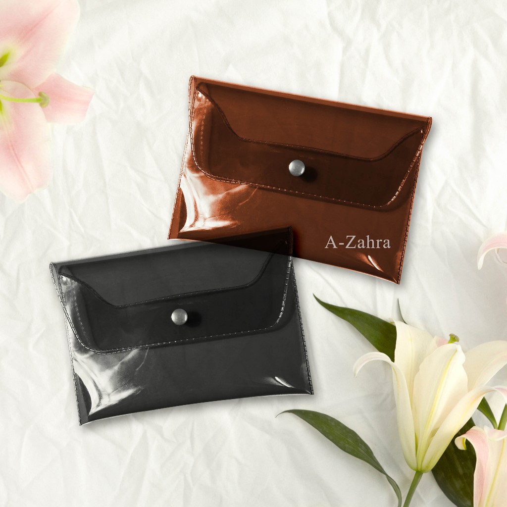 Jual A-ZAHRA 096 DOMPET TRANSPARAN / POUCH KOSMETIK / POUCH BAHAN MIKA ...