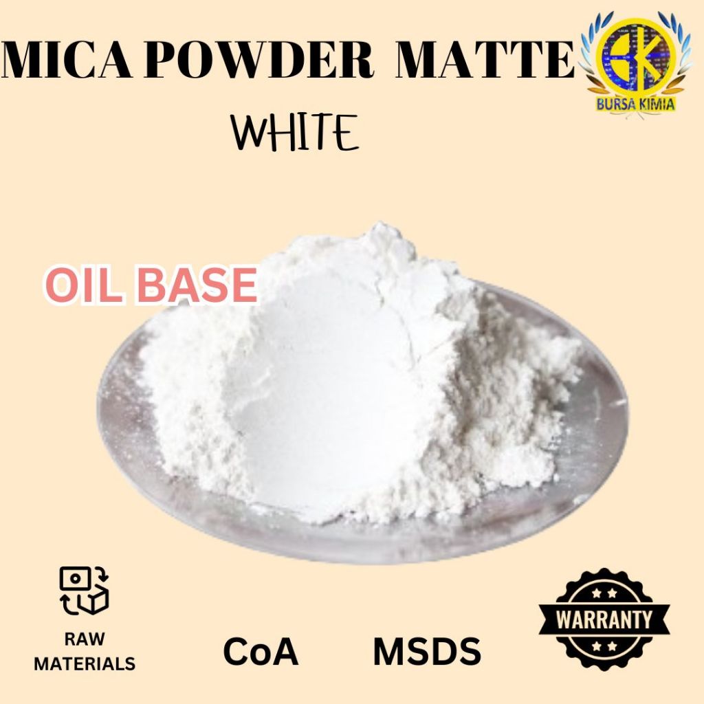 Jual Mica Matte Powder White 1KG Warna Putih Pewarna Bubuk untuk Lilin ...