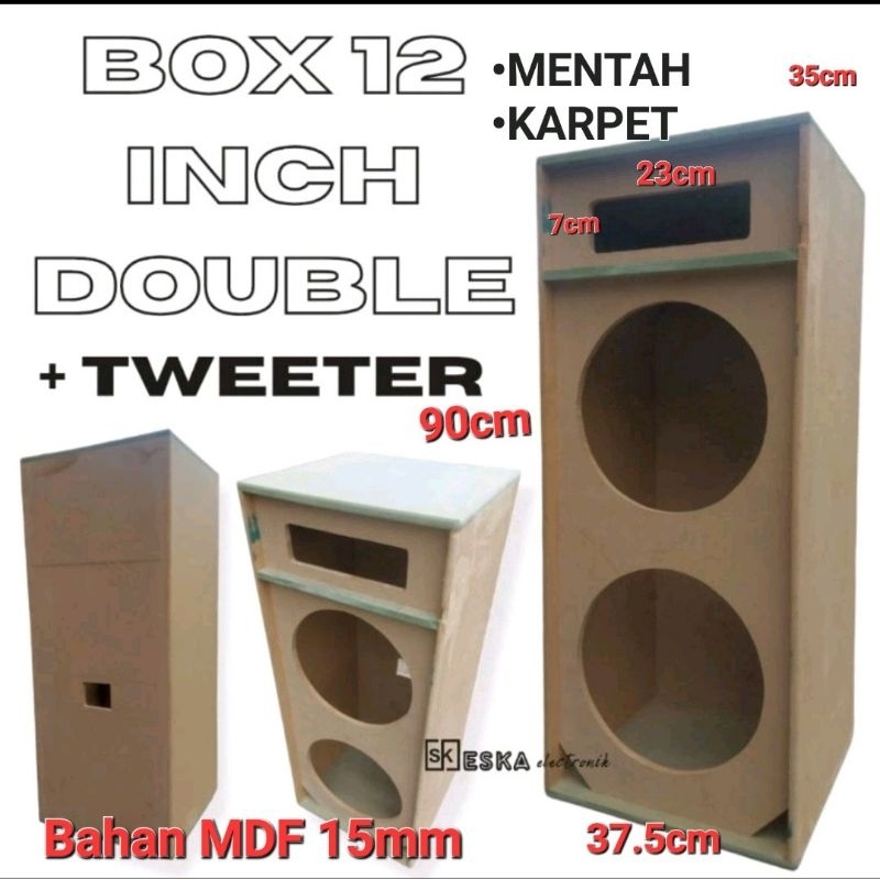 Jual Box 12 inch double tweeter box sound 12 inch box 12 inch plus ...