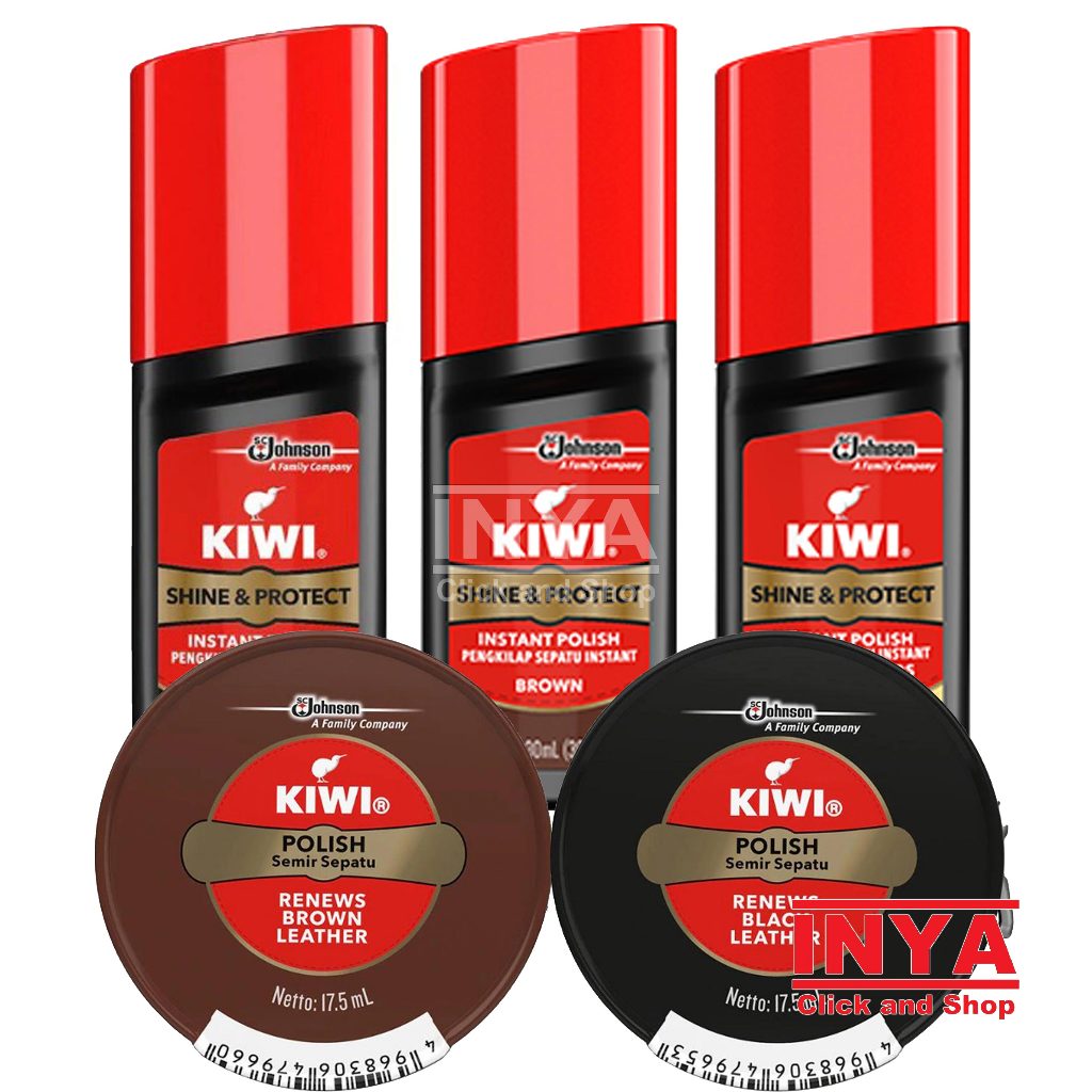 Jual Kiwi Renews Shine & Protect Instan Polish Leather - Semir Sepatu Cair Hitam | Shopee Indonesia