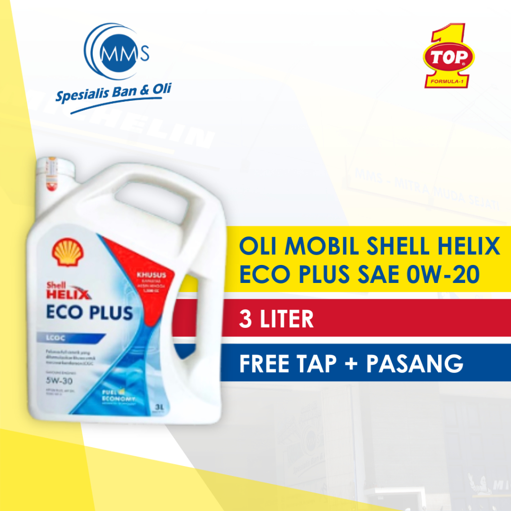 Jual Oli Mobil SHELL HELIX ECO PLUS SAE 0W-20 3 Liter | Shopee Indonesia