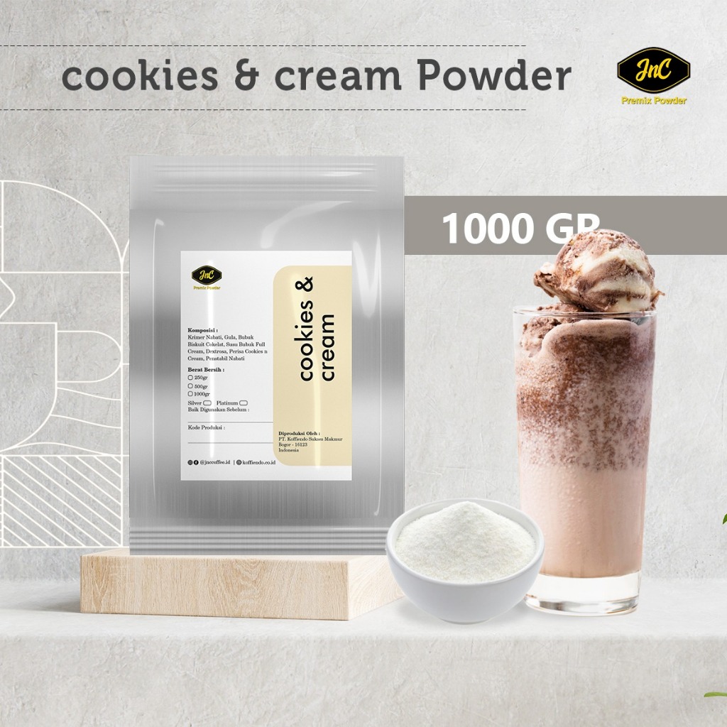 Jual JnC Cookies & Cream Powder 1 Kg | Bubuk Minuman | Shopee Indonesia
