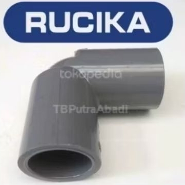 Jual Keni 1 inch Rucika AW Belokan Elbow Fitting Paralon Belokan Polos ...