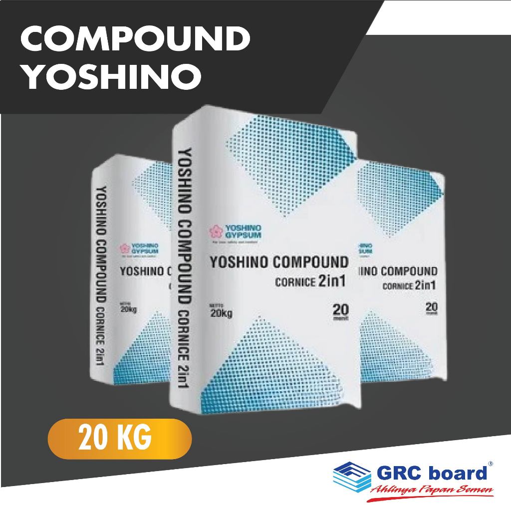 Jual COMPOUND YOSHINO 20kg / CORNICE YOSHINO / KOMPON YOSHINO 20kg ...