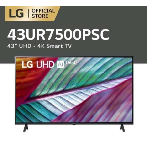 Jual LG LED Smart TV 43" Ultra HD 4K UHD ThinQ WebOS 43UR7500PSC 43UR7500 43UR | Shopee Indonesia