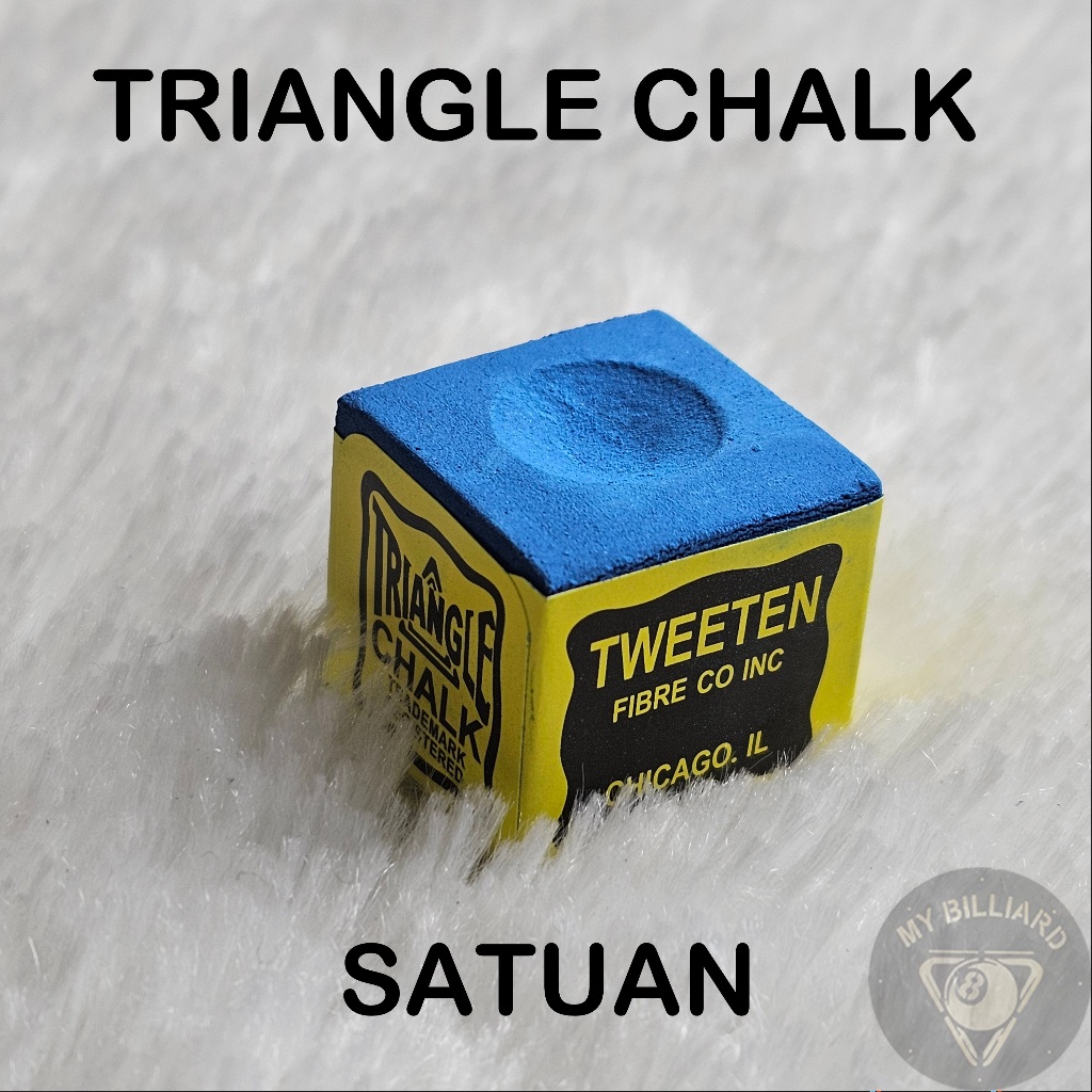 Jual Triangle Chalk billiard 1 pcs - kapur biru biliard KW cuk satuan ...