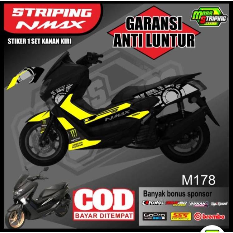 Jual Stiker striping sticker Motor Nmax Old Setriping setiker setrip ...