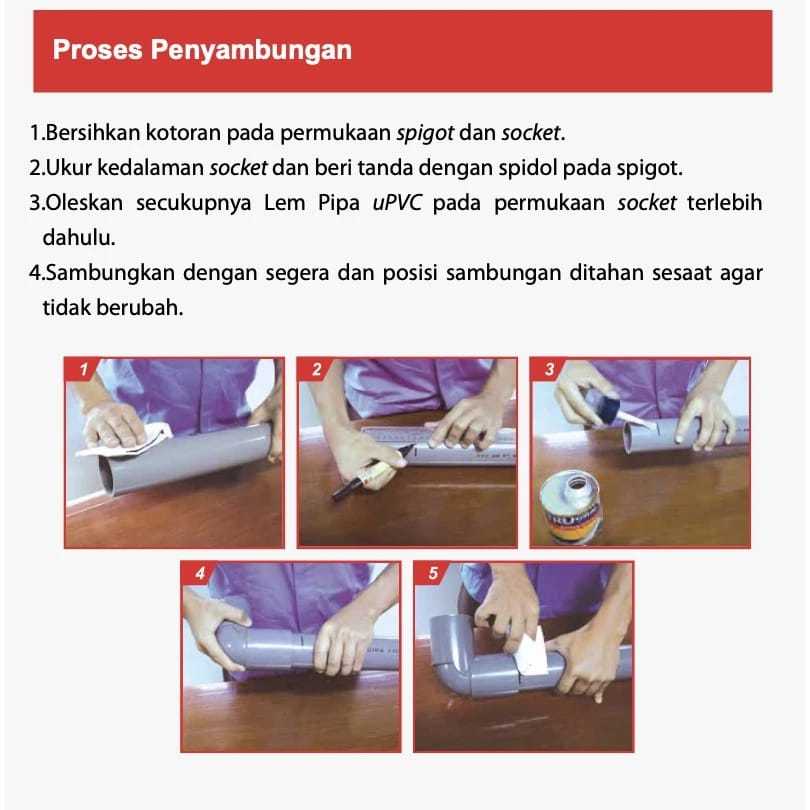Jual RUCIKA LARGE RADIUS DOUBLE TEE / DOUBLE TY PVC 4" X 4" D (TIPIS ...