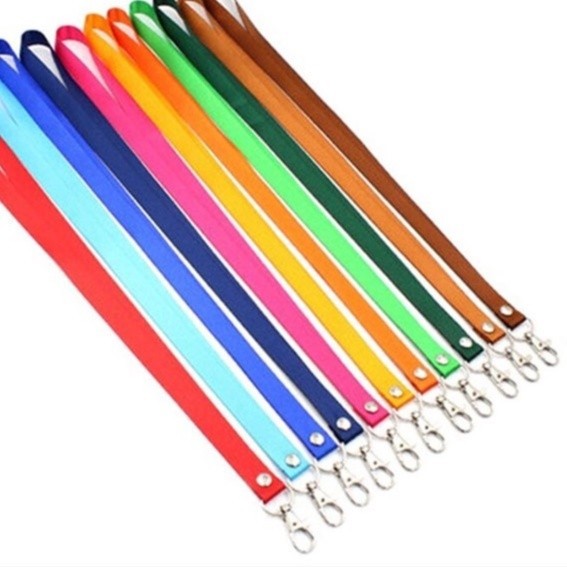 Jual Tali Lanyard id card Polos 2 cm - Biru variasi warna; kuning ...