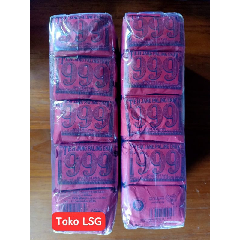 Jual TEH 999 1 pak isi 10 bungkus (@40 gram) TEH TUBRUK TEH MURAH ES ...