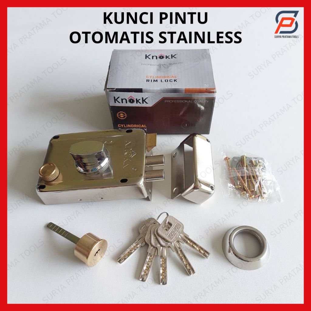 Jual Kunci Pintu Gerbang Otomatis Stainless Kunci Kodok Pengunci Kunci ...