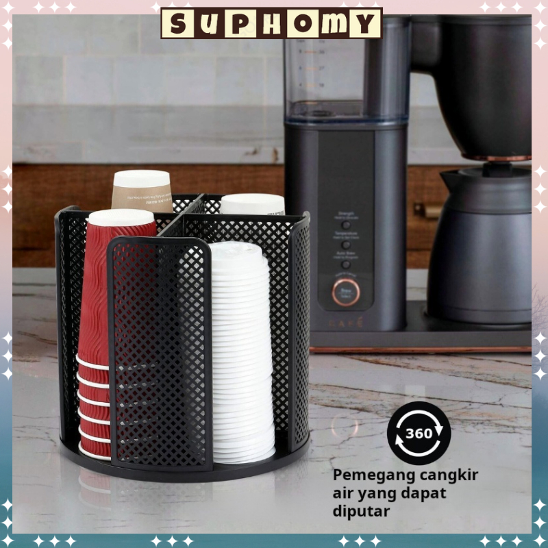 Jual ID In stock CUP DISPENSER/Rak penyimpanan multifungsi /cangkir ...